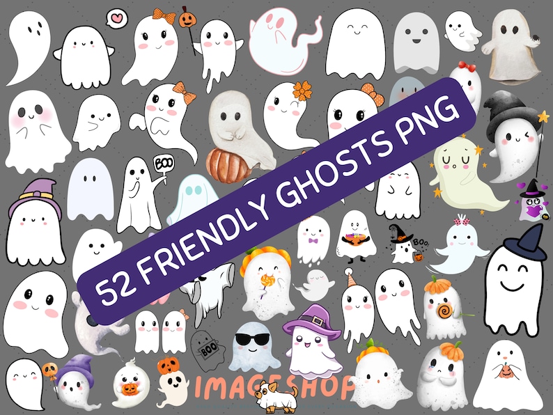 52 Friendly Ghosts PNG Ghosts Png Halloween Clipart Halloween ...