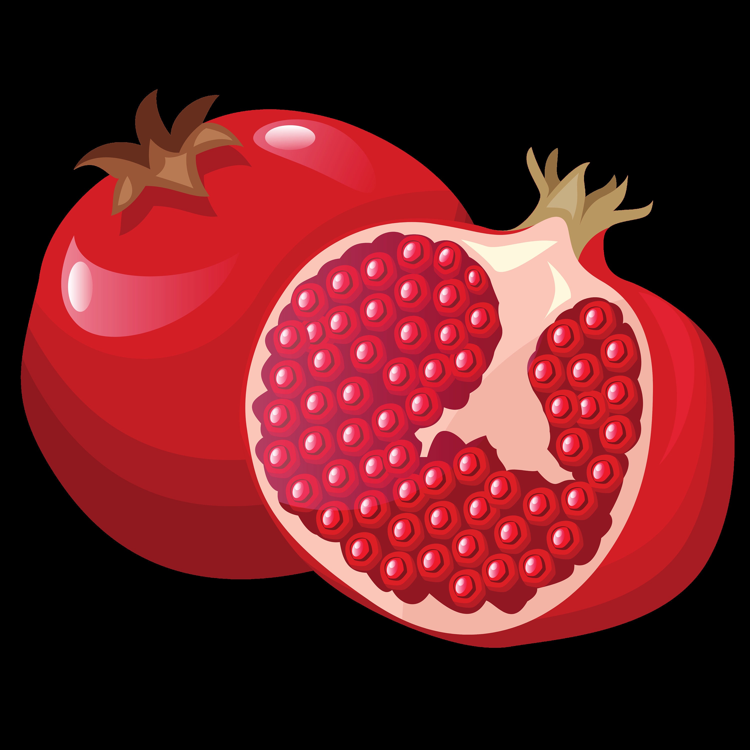 Red Fruits and Vegetables Clip Art, Downloadable Digital Images ...