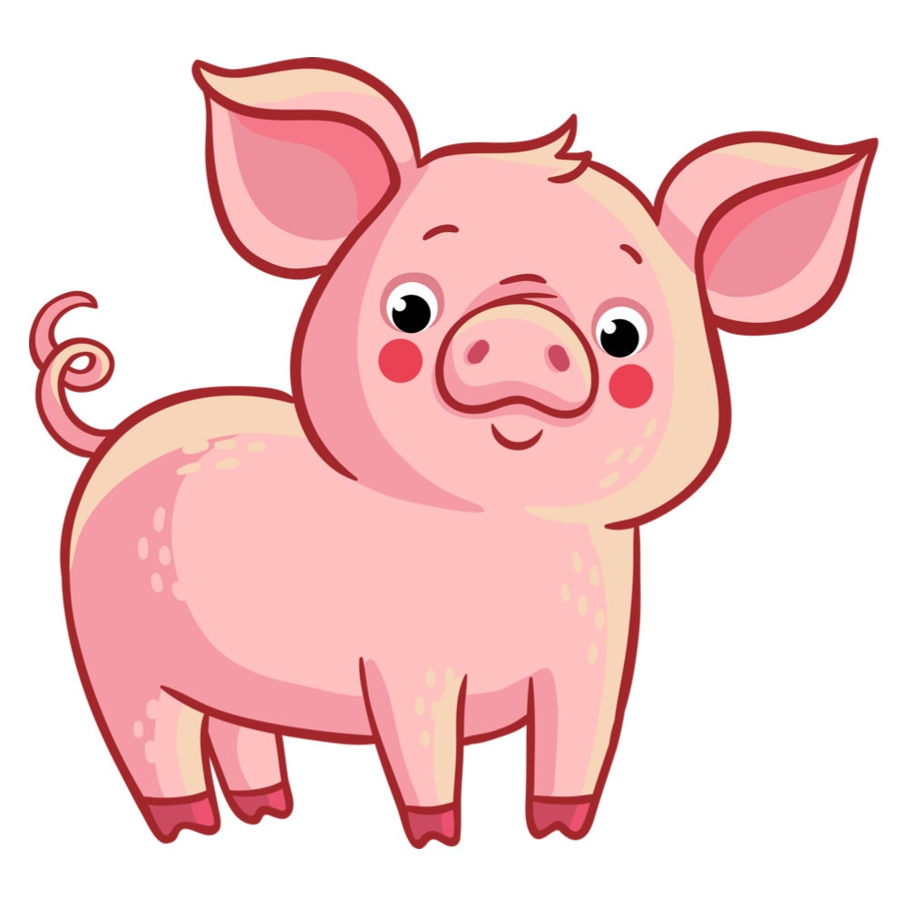 34 Pigs Clipart, Digital Download, Printable Images, PNG, Images, Craft ...