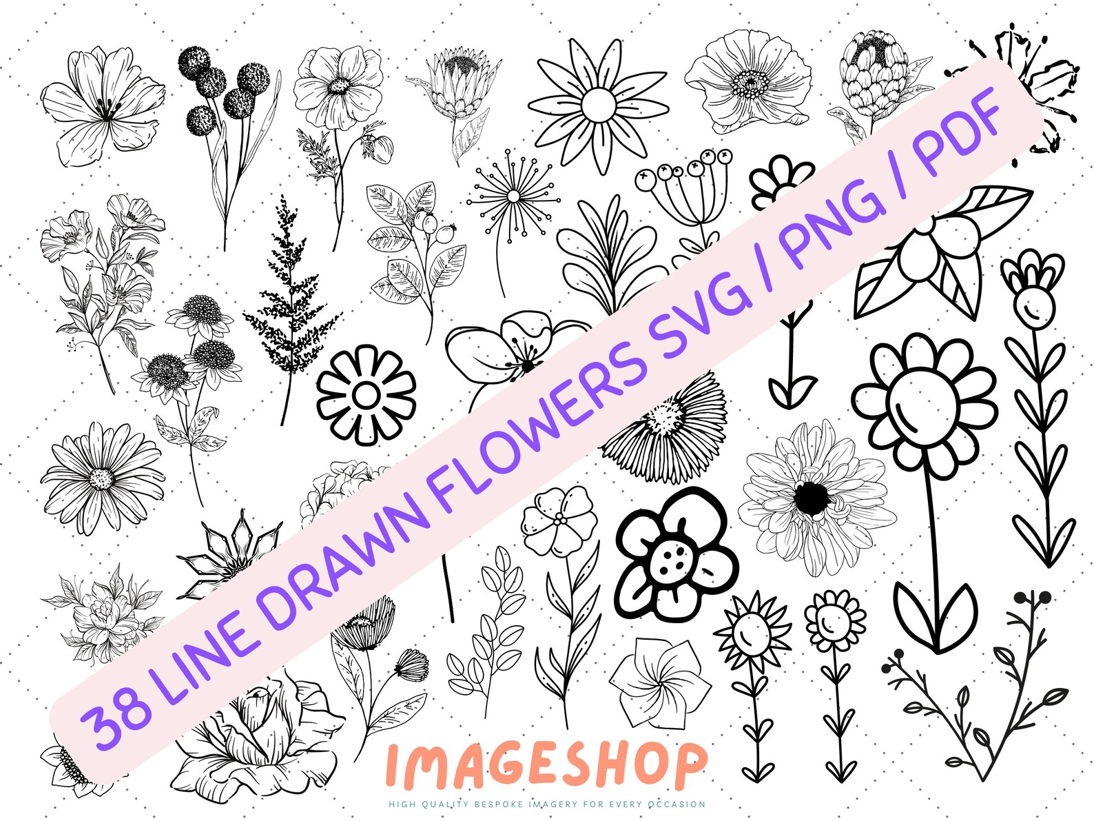 38 Hand Drawn Svg, Line Drawings SVG / PNG / PDF / Clipart ...