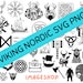 Viking Nordic Svg Png | Viking Black Line Svg Png | Viking Outline ...