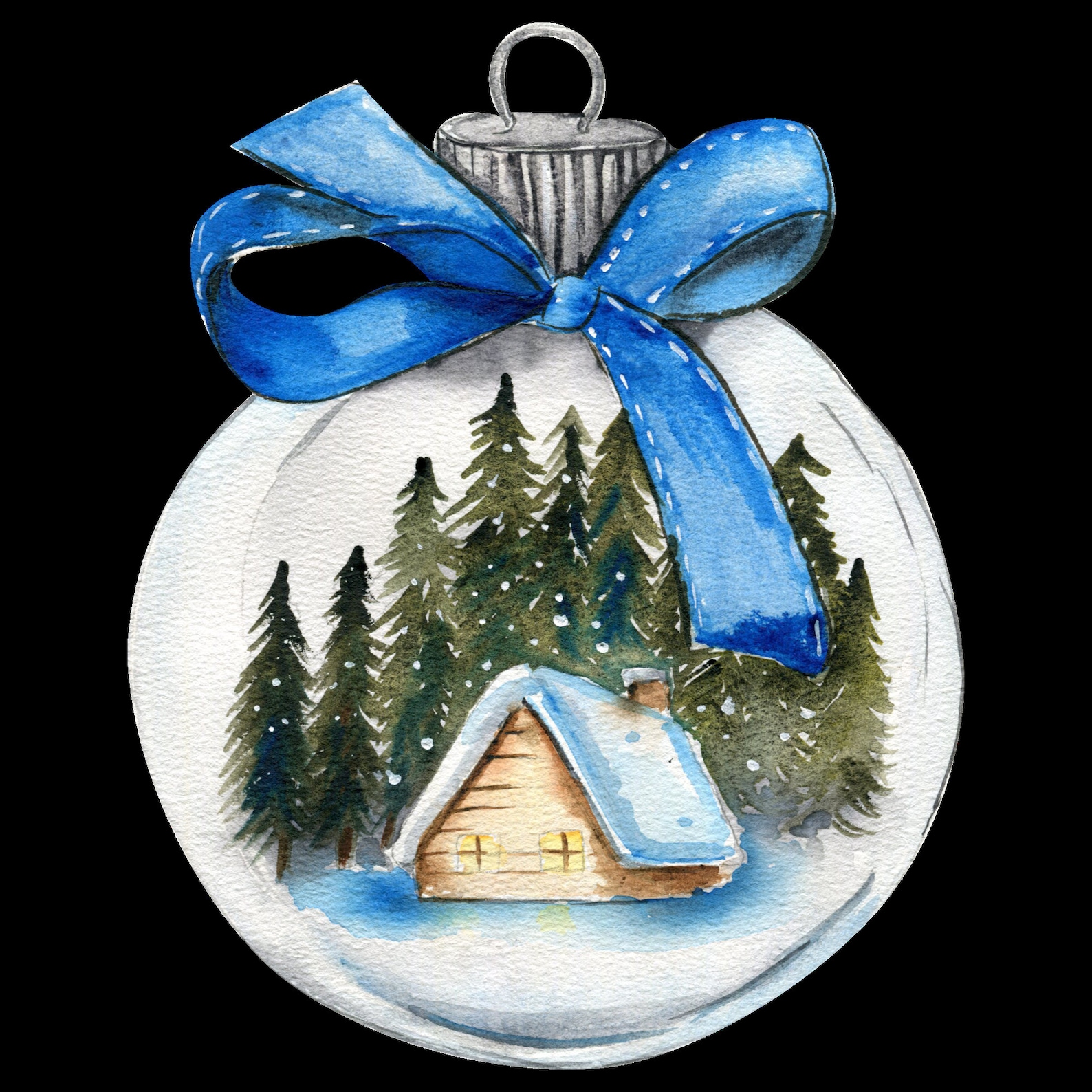 Blue Christmas Clipart, Christmas Png, Clipart Bundle, Christmas Png ...