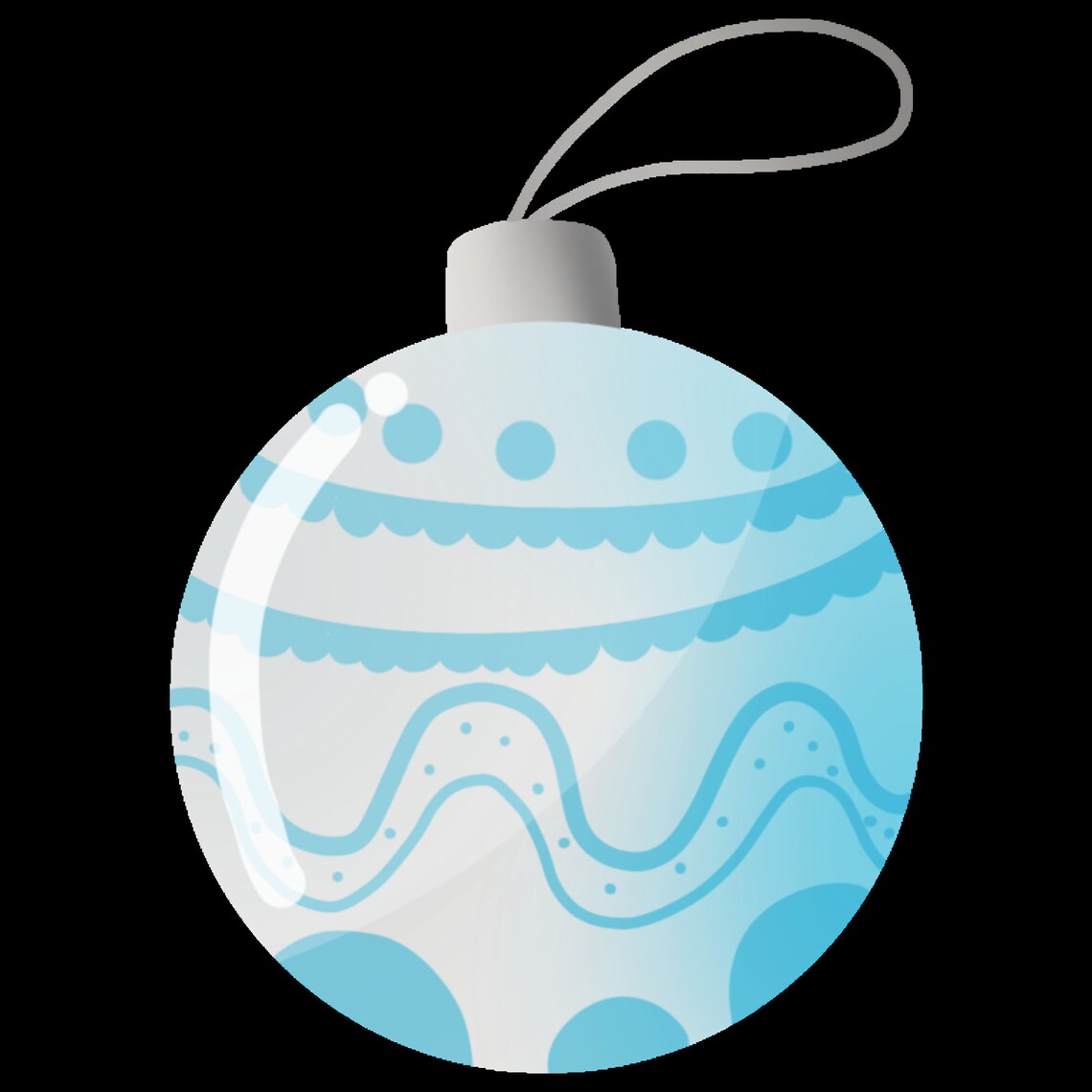 Blue Christmas Clipart, Christmas Png, Clipart Bundle, Christmas Png ...