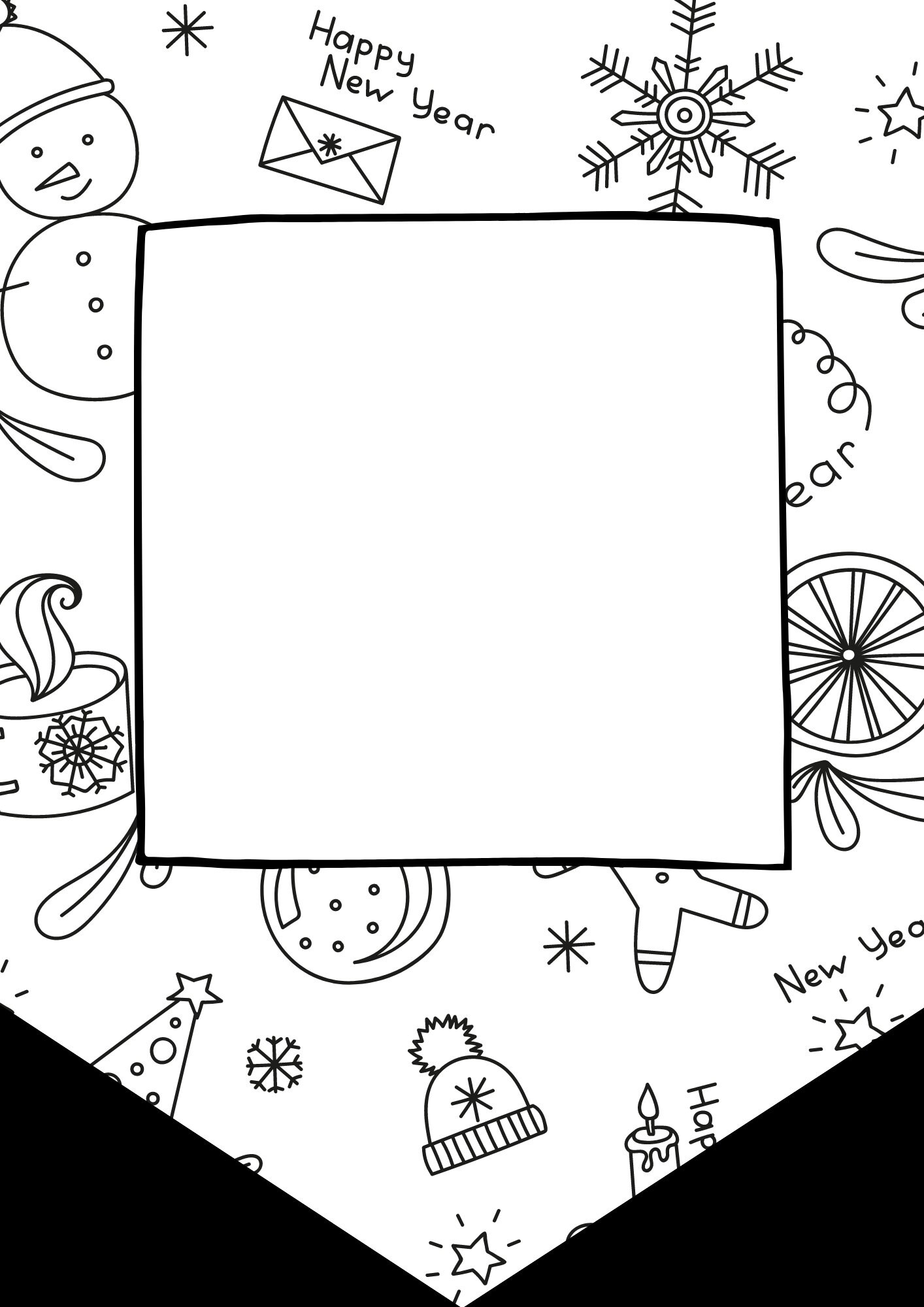 Printable Colouring-in Christmas Bunting 8 Pages Digital - Etsy