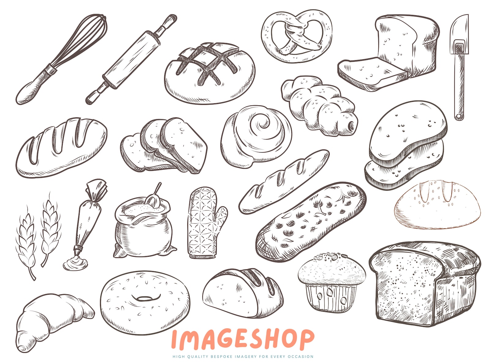 Bakery Png Bread Clip Art, Downloadable Digital Images, Printable ...