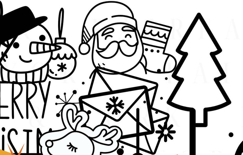 Christmas Basic Simple Clip Art, Downloadable Digital Images, Printable ...