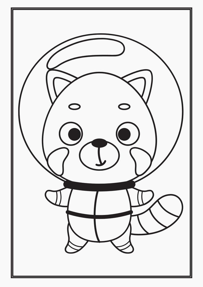 Space Colouring Book Printable, Colouring in Outer Space, Spaceman ...