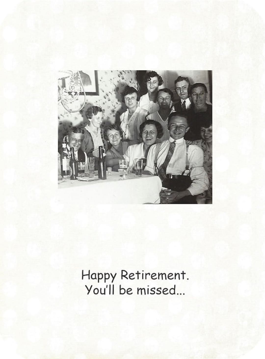 Happy Retirement. You'll Be Missed... Retirement Card - Greeting Card ...