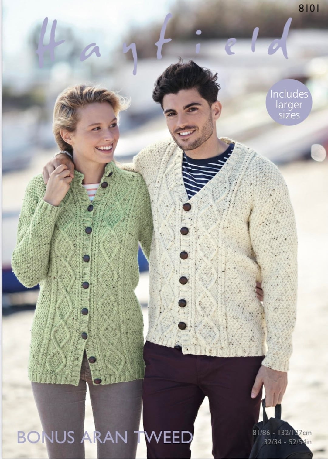 Sirdar 8101, Aran Knitting Pattern, Mens and Ladies Cardigan, Instant ...