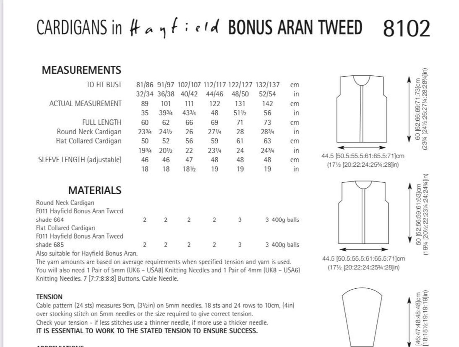 Sirdar 8102, Ladies Aran Knitting Pattern, Ladies Aran Cardigan ...