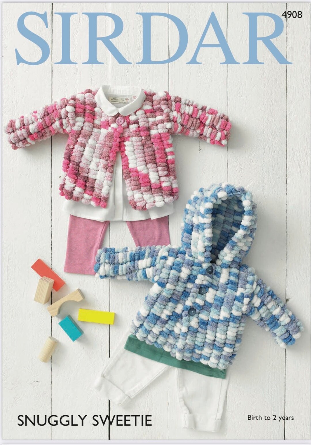 Sirdar 4908, Snuggly Baby Cardigan, Baby Cardigan Knitting Pattern ...