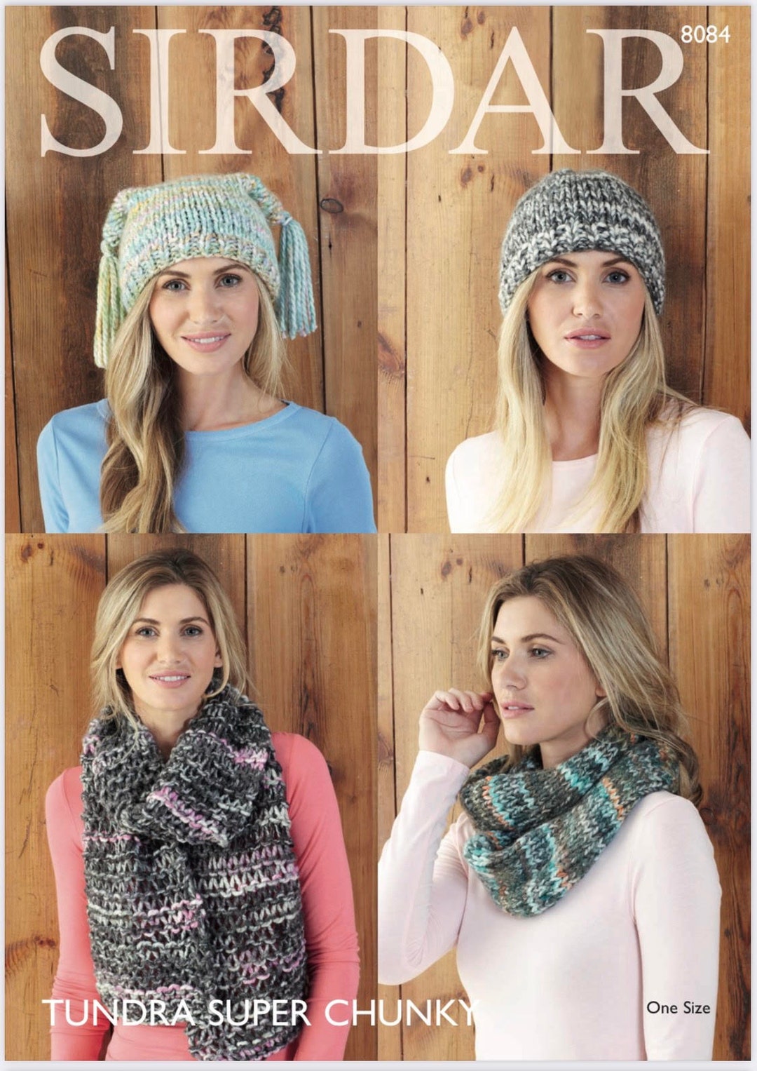 Sirdar 8084, Chunky Hat Pattern, Chunky Scarf Pattern - Etsy