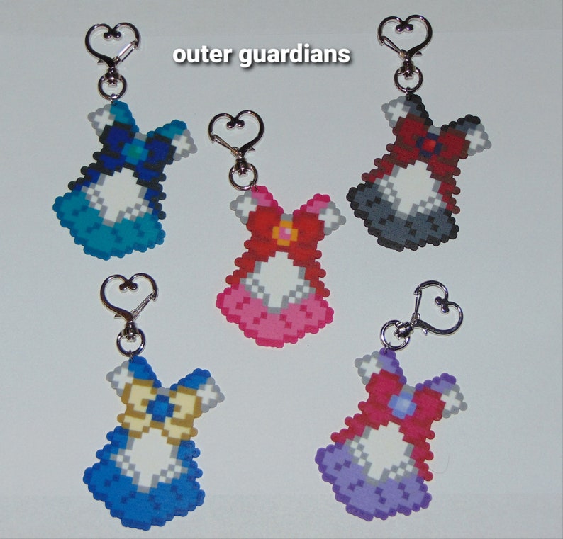 Sailor Moon Guardians-inspired Mini Perler Keychains Charms - Etsy