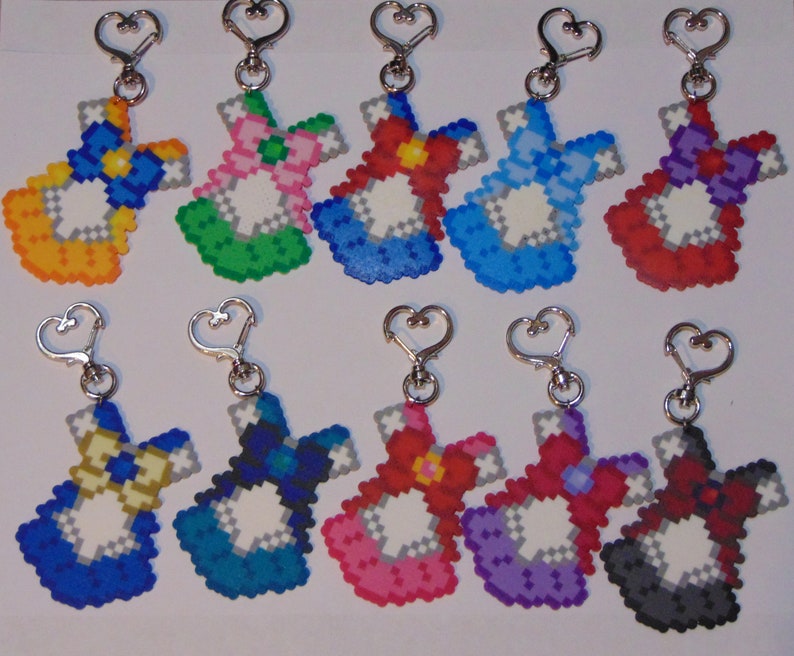 Sailor Moon Guardians-inspired Mini Perler Keychains Charms - Etsy