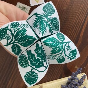 Paper Fortune Teller Language of Flowers Wedding Favors, Garden Party ...