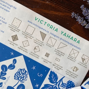 Paper Fortune Teller - Language of Flowers - for Wedding Favors, Garden ...