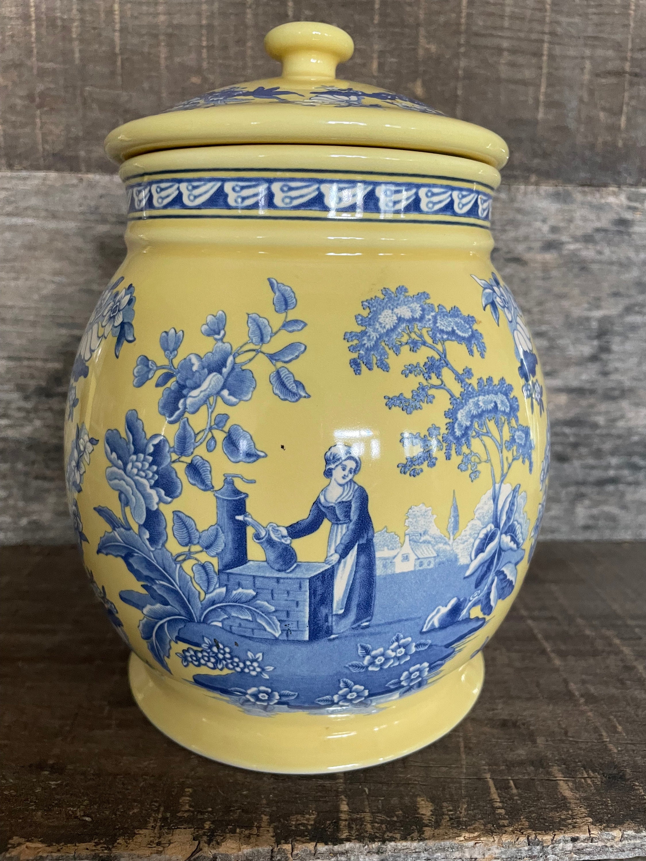 Spode Blue Room Garden Collection Canister W/ Sealed Lid - Etsy