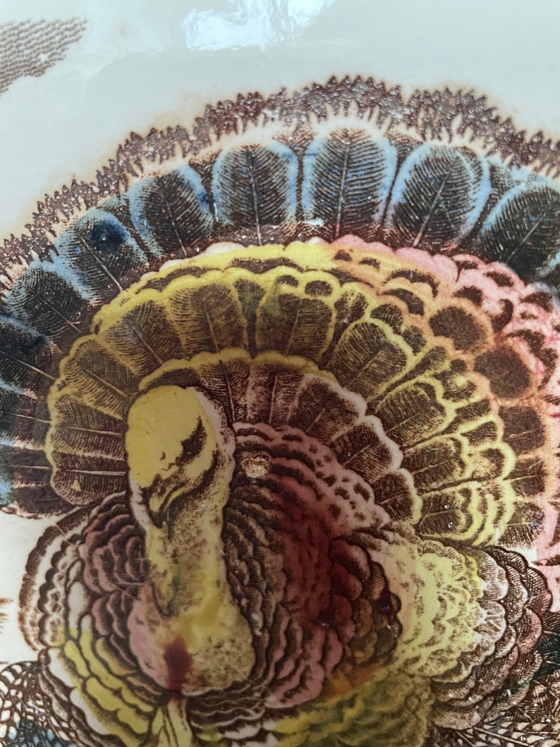 Vintage Transferware Turkey Platter - Etsy