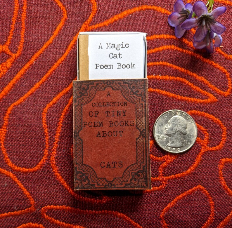 Tiny CATS Poem Books - Etsy