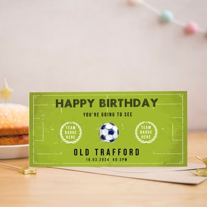 Surprise Gift, Football Match Ticket, Ticket Templates, Fathers Day ...