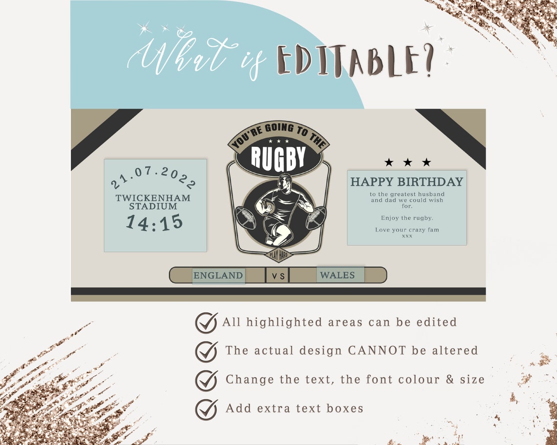 Rugby Ticket Rugby Union Rugby League Tri Nations World - Etsy