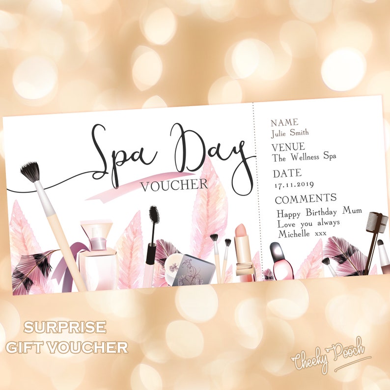 Spa Day Voucher Spa session Gift voucher Maternity Leave | Etsy