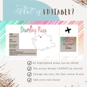 Boarding Pass, Surprise Trip, Printable Boarding Card, Personalised ...