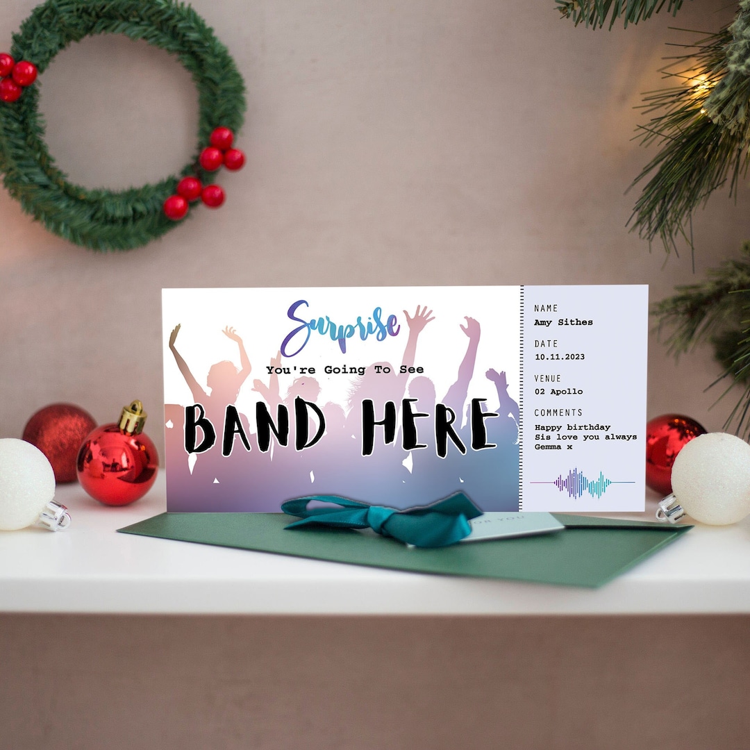 Dance Music, Gig Ticket, Concert Ticket, SURPRISE Gift, Ticket Template ...