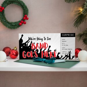 Concert Ticket, SURPRISE Gift, Ticket Template, Rock Concert, Band ...