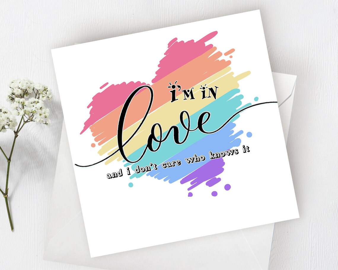 LGBT Valentines Card Valentines Day Card Valentines Card - Etsy