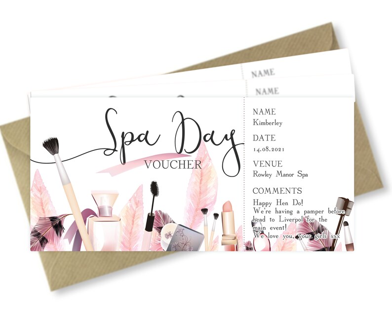 Spa Day Voucher Spa session Gift voucher Maternity Leave | Etsy