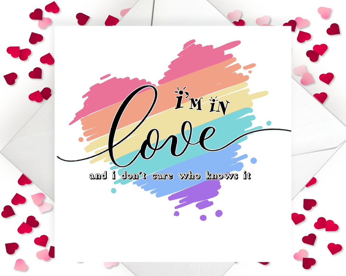 LGBT Valentines Card Valentines Day Card Valentines Card - Etsy