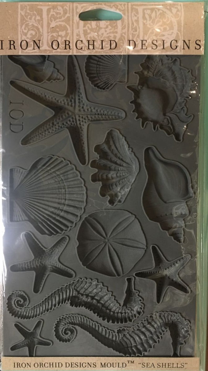 IOD Seashells Sea Shells 610 Decor Mould Iron Orchid Designs | Etsy