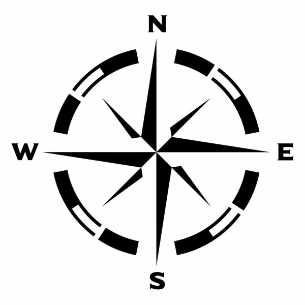 Compass Rose Stencil - Etsy