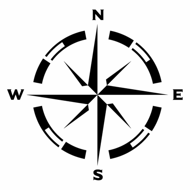 Compass Rose Stencil - Etsy
