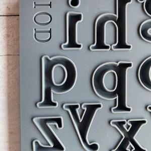 IOD Harper Font Alphabet 6×10 Decor Mould - Iron Orchid Designs - Etsy