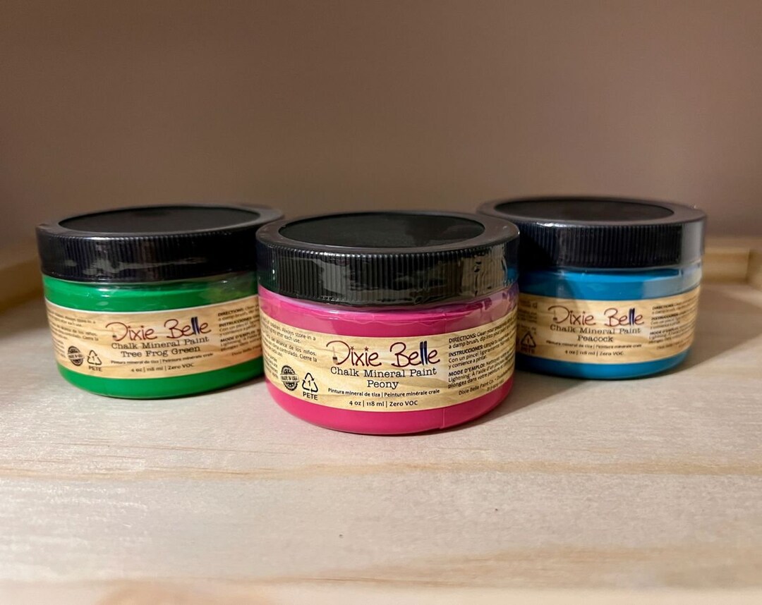 Dixie Belle Chalk Mineral Paint 4 Oz SAMPLES - Etsy