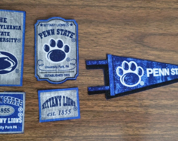 Penn State Fabric / Appliqués / Patches / Iron Ons / Final Lot..no More ...