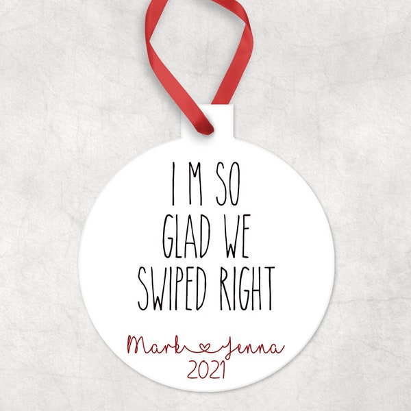 Swipe Right Ornament - Etsy