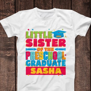 Little Brother of the Preschool Graduate Shirt Brother Graduation ...