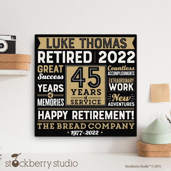 Retirement Gift Personalized Retirement Plaque Collage Sign - Etsy