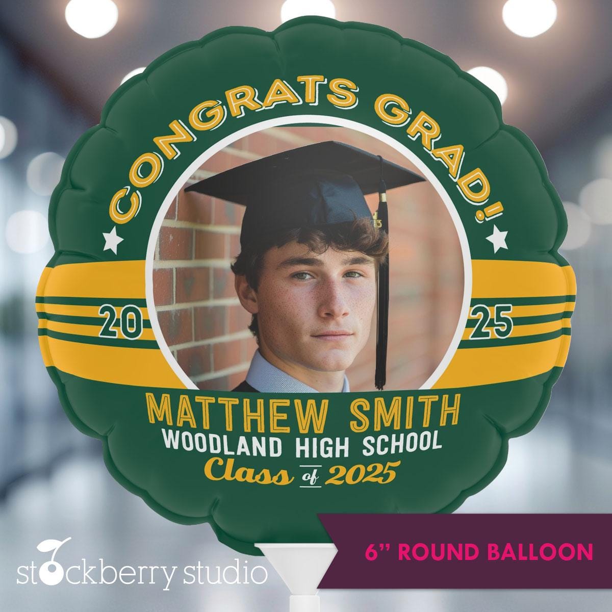 Graduation Photo Balloon Personalized High School College Graduate ...