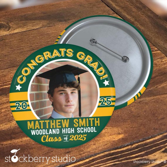 High School Graduation Buttons