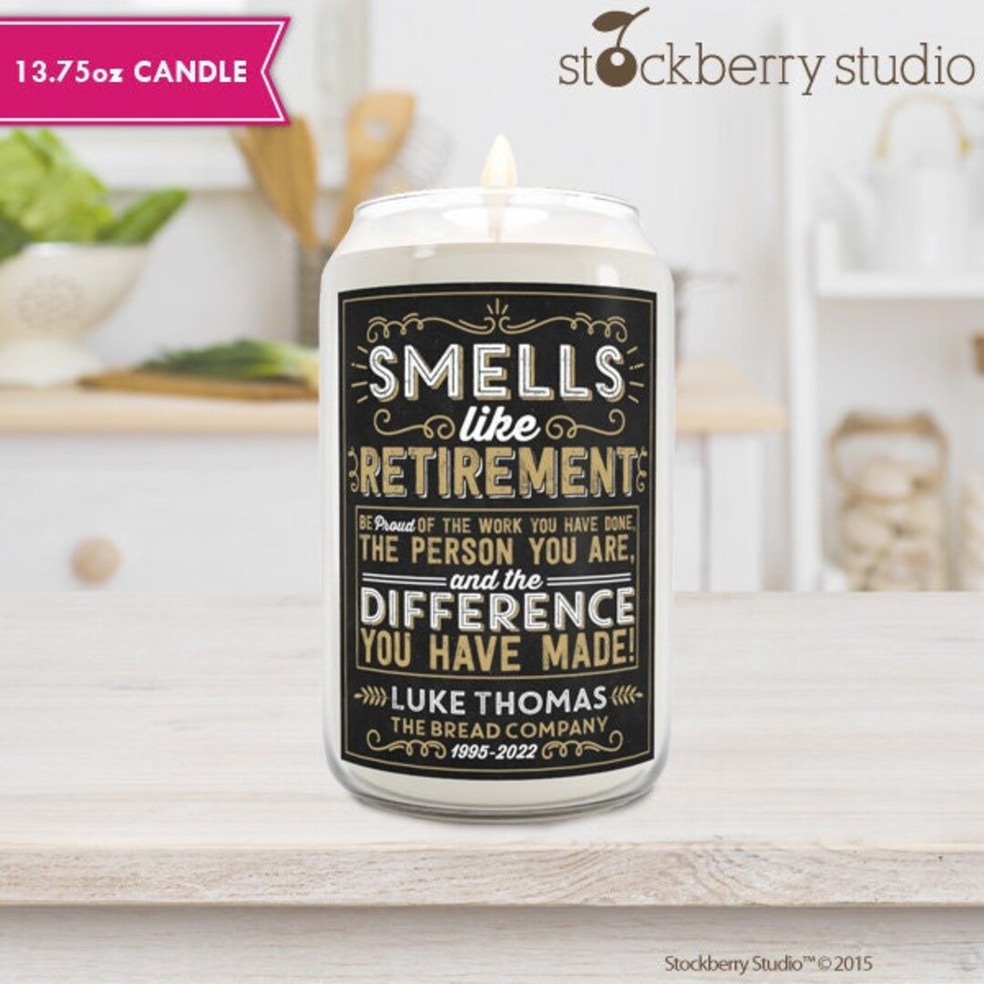 Retirement Candle Gift Smells Like Retirement Candle - Etsy