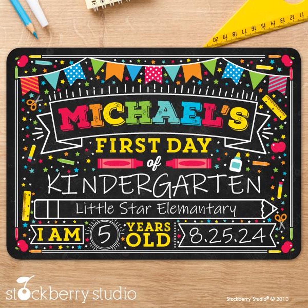 First Day of School Sign Dry Erase Board Last Day of School Back to ...