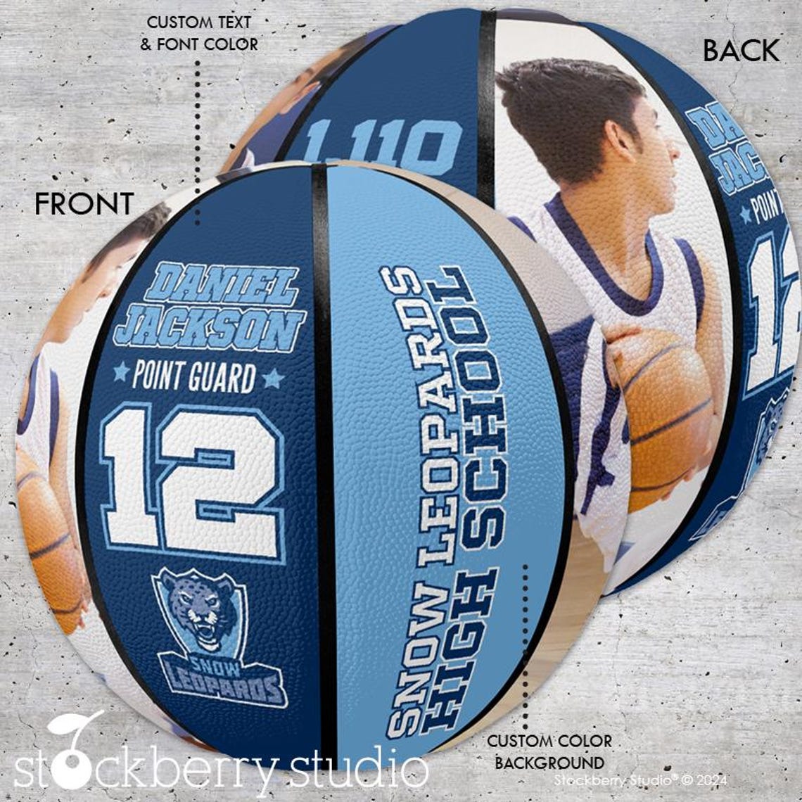 1,000 Point Basketball Personalized Photo Team Senior Night Banquet ...