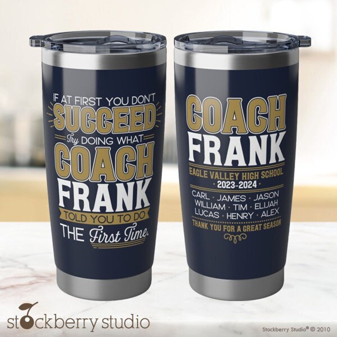 Coach Gift for Men Women Personalized Thank You Coach Cup Funny Coach ...