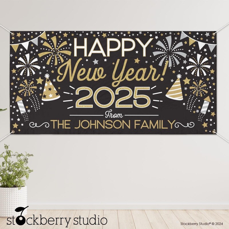 New Years Backdrop - Etsy
