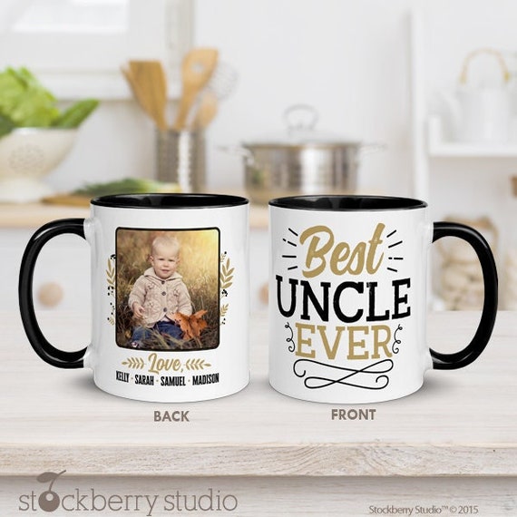 Best Uncle Ever Mug With Photo Personalized Kids Picture - Etsy