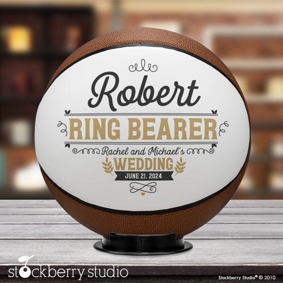 Ring Bearer Basketball Proposal Gift for Wedding Party Personalized ...